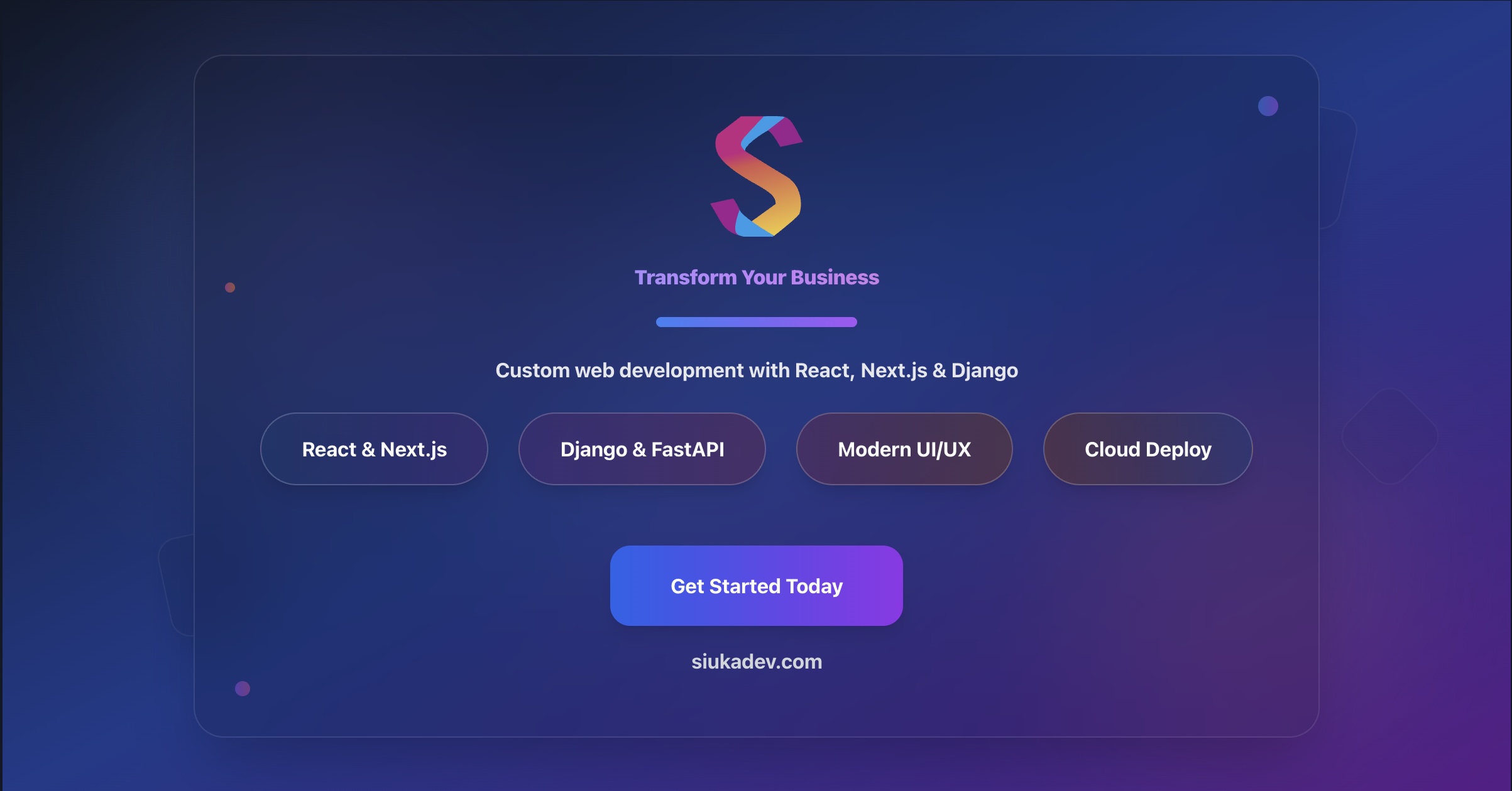 Transform Your Business with Custom Web Development | SiukaDev